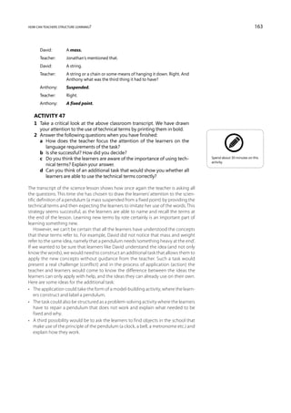 Learners and Learning: Section Five, How can teachers structure learning? | PDF | Homework and ...