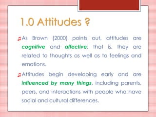Learner's attitude and motivation | PPTX