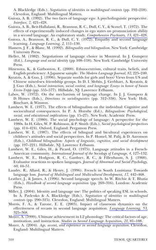 Learners Ethnic Group Affiliation And L2 Pronunciation Accuracy A ...