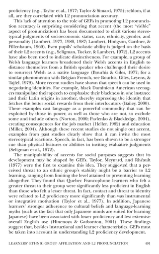 Learners Ethnic Group Affiliation And L2 Pronunciation Accuracy A ...