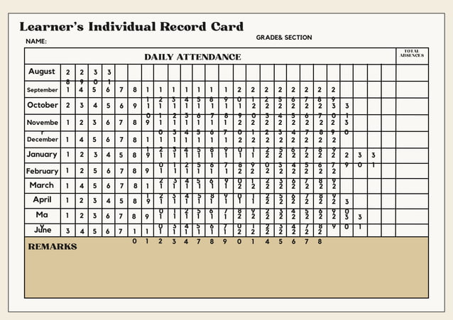 Learner’s Individual Class Card.pptx