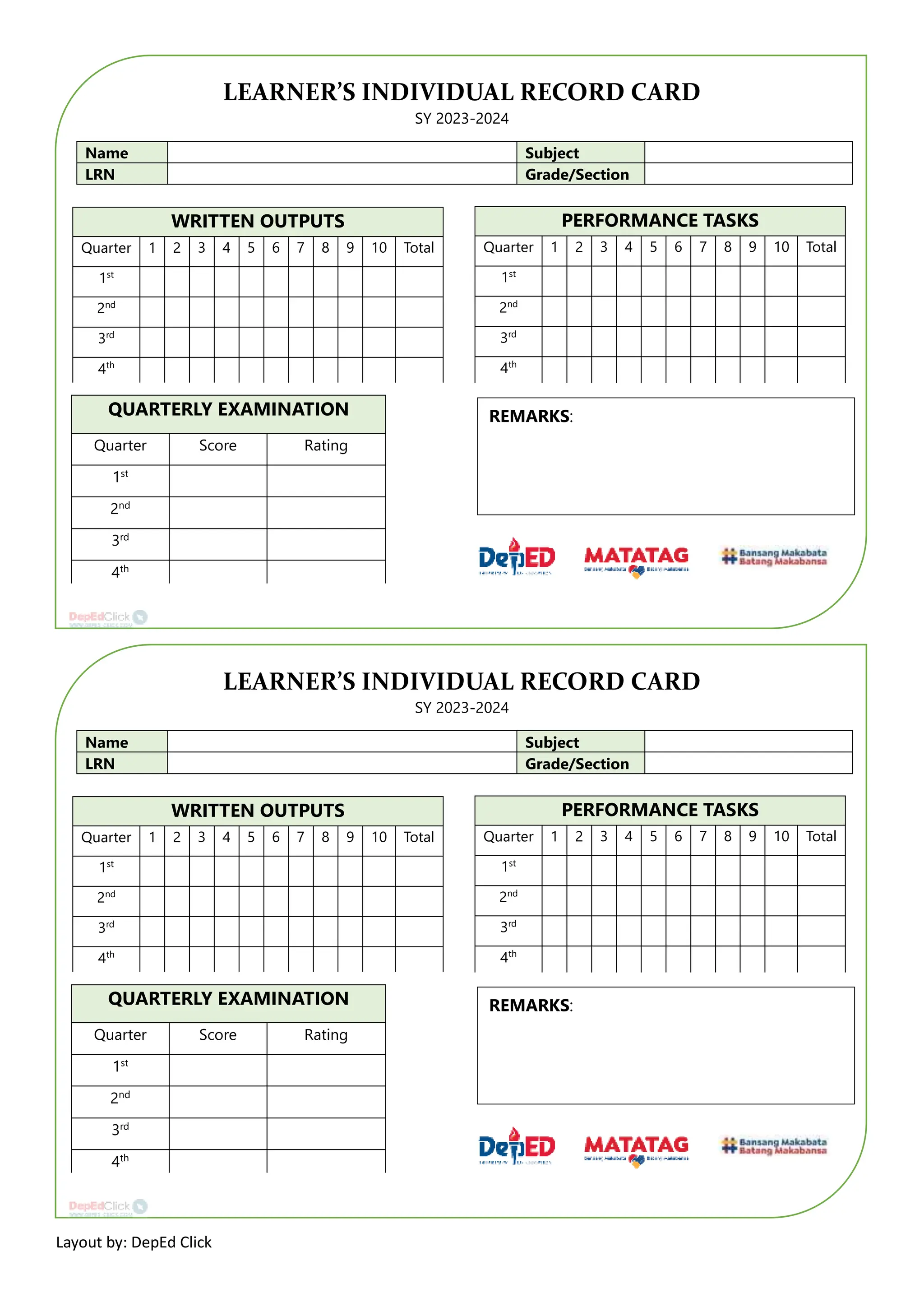 LEARNER'S INDIVIDUAL RECORD CARD.docx