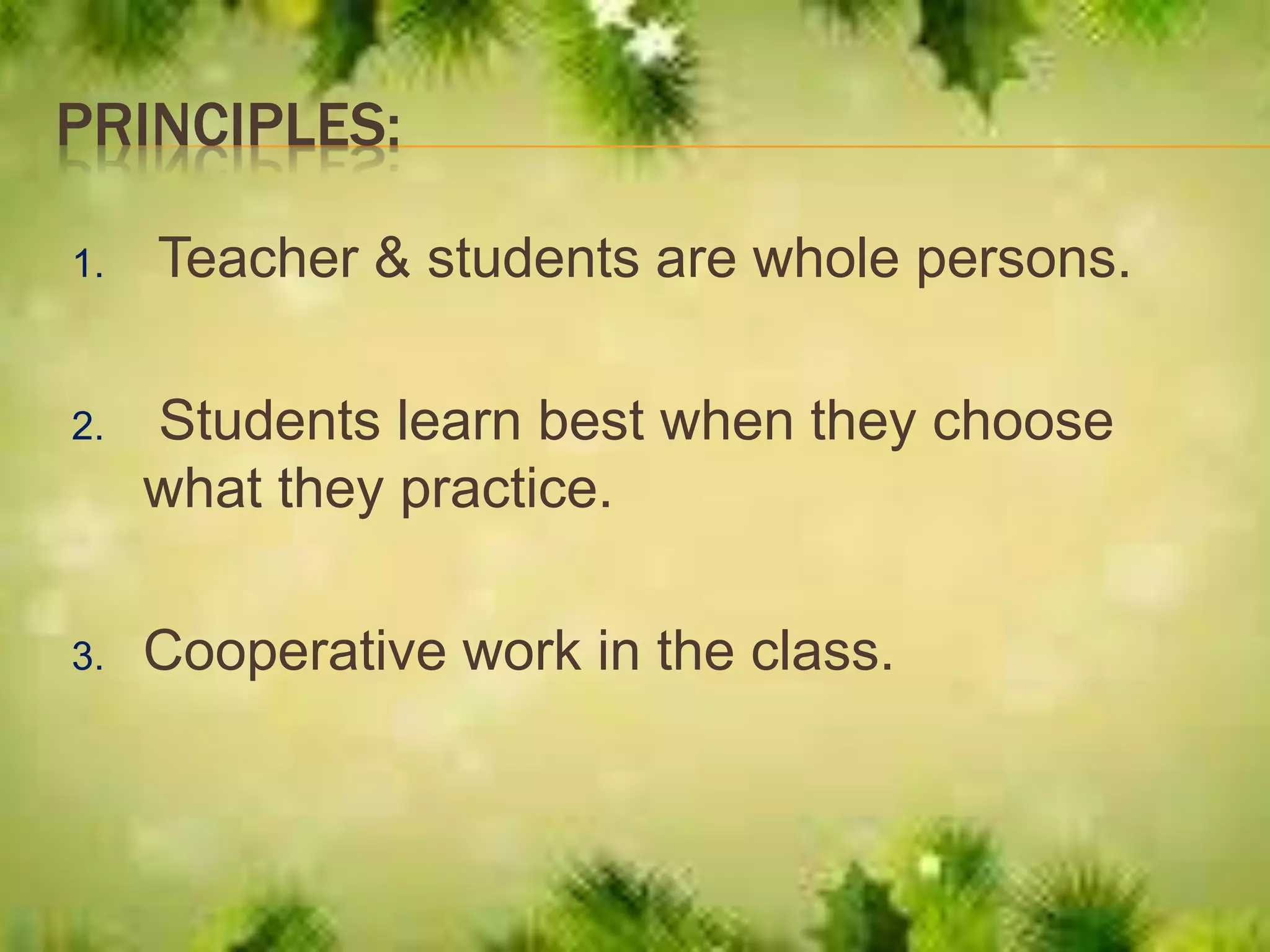 Learners' roles in the different teaching approaches and methods | PPTX