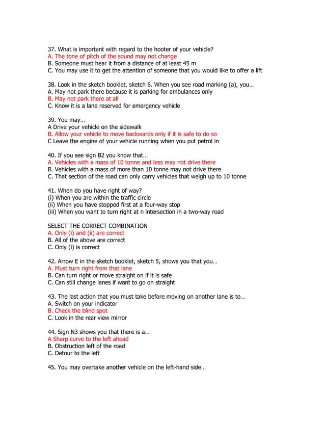 Learners test b | DOC