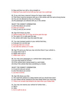 Learners test b | DOC