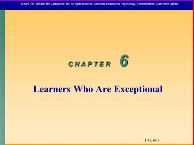 Learners who are exceptional | PPTX | Brain and Nervous System Disorders | Diseases and Conditions