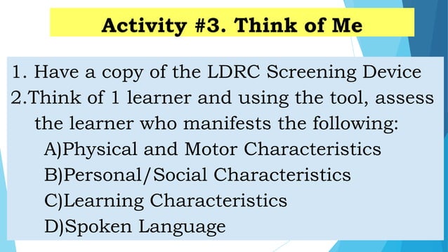 LEARNERS WITH DIFFICULTY IN REMEMBERING AND CONCENTRATING.pptx | Special Education | Education
