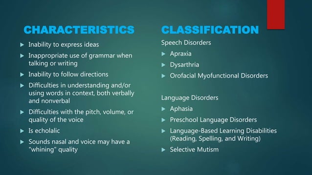 Learners with exceptionalities | PPTX | Brain and Nervous System Disorders | Diseases and Conditions