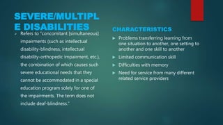 Learners with exceptionalities | PPTX