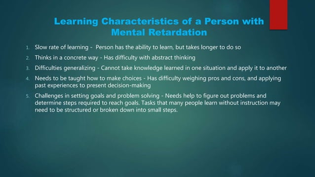 Learners with exceptionalities | PPTX | Brain and Nervous System Disorders | Diseases and Conditions