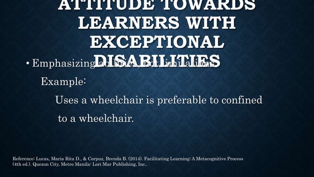 Learners with exceptionalities | PPTX | Brain and Nervous System Disorders | Diseases and Conditions