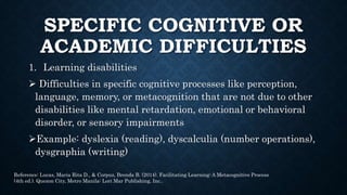 Learners with exceptionalities | PPTX