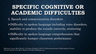 Learners with exceptionalities | PPTX