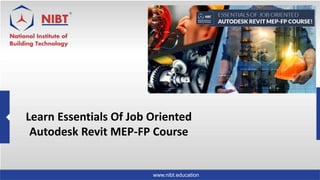 Learn essentials of job oriented autodesk revit mep fp course | PPT
