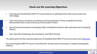 Learn essentials of job oriented autodesk revit mep fp course | PPT