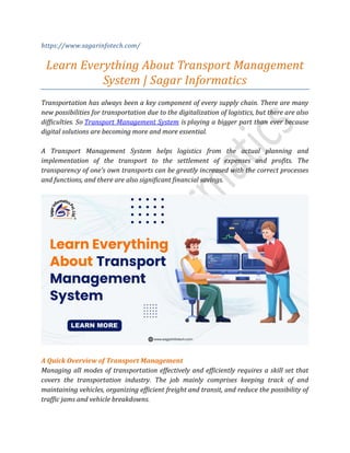 Learn Everything About Transport Management System.pdf