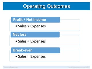 Learn Finance - Income Statement | PPT