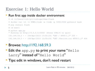 Learn flask in 90mins | PPT