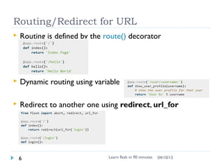 Learn flask in 90mins | PPT