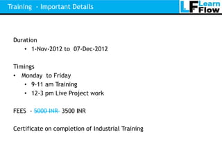 LearnFlow Industrial Training Program | PPT