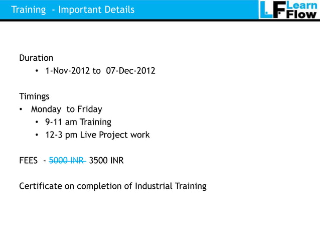 LearnFlow Industrial Training Program | PPT