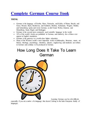 Learn German Language Fast | PDF