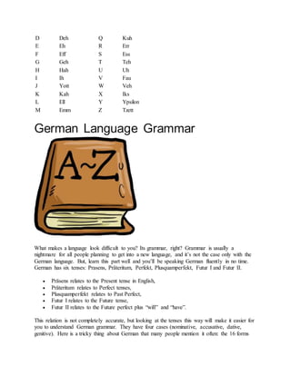 Learn German Language Fast | PDF