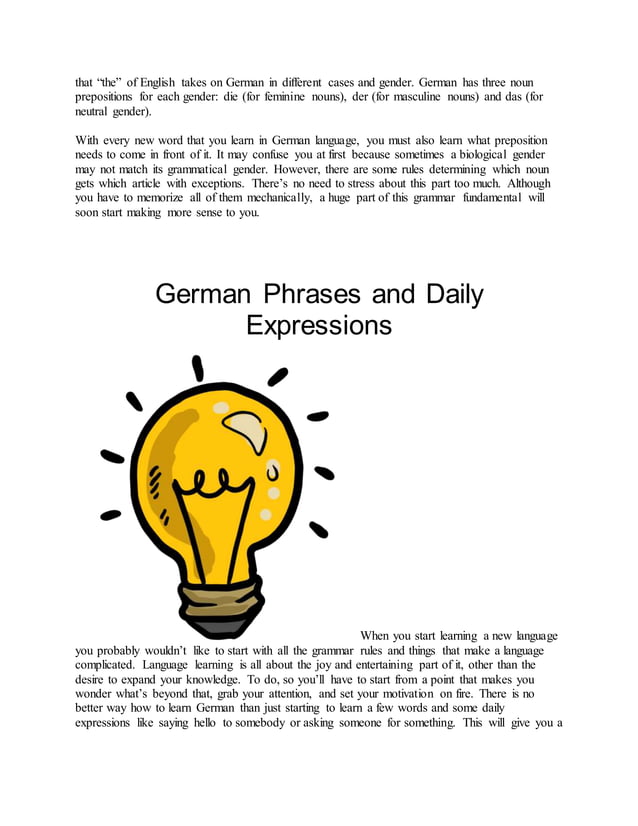 Learn German Language Fast | PDF