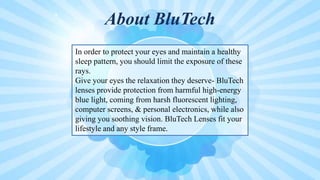 Learn How BluTech Blue Blockers Reduce Fatigue & Increase Productivity ...