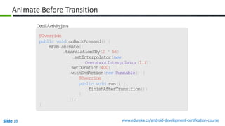 Learn How to Animate your Android App | PPT