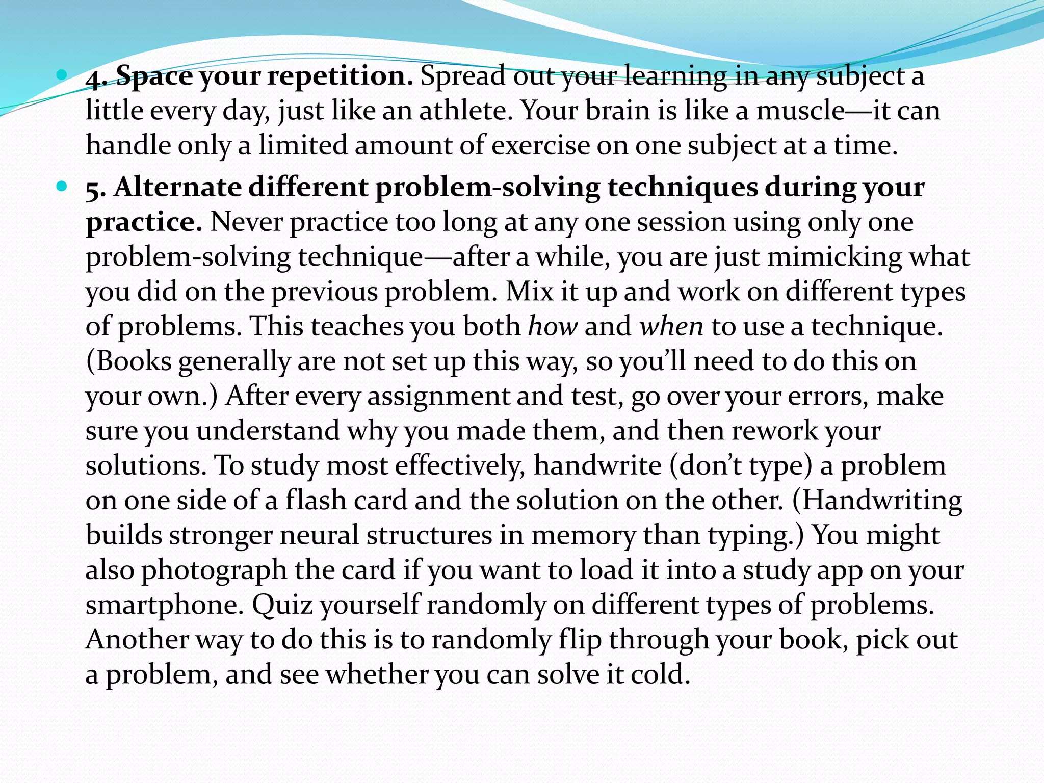 Learn how to learn | PPTX