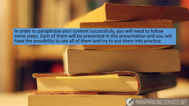 Learn How to Paraphrase Any Content | PPTX