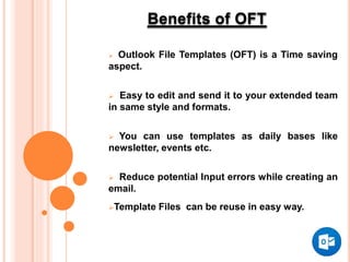 Learn – How to creates OFT Outlook template | PPTX