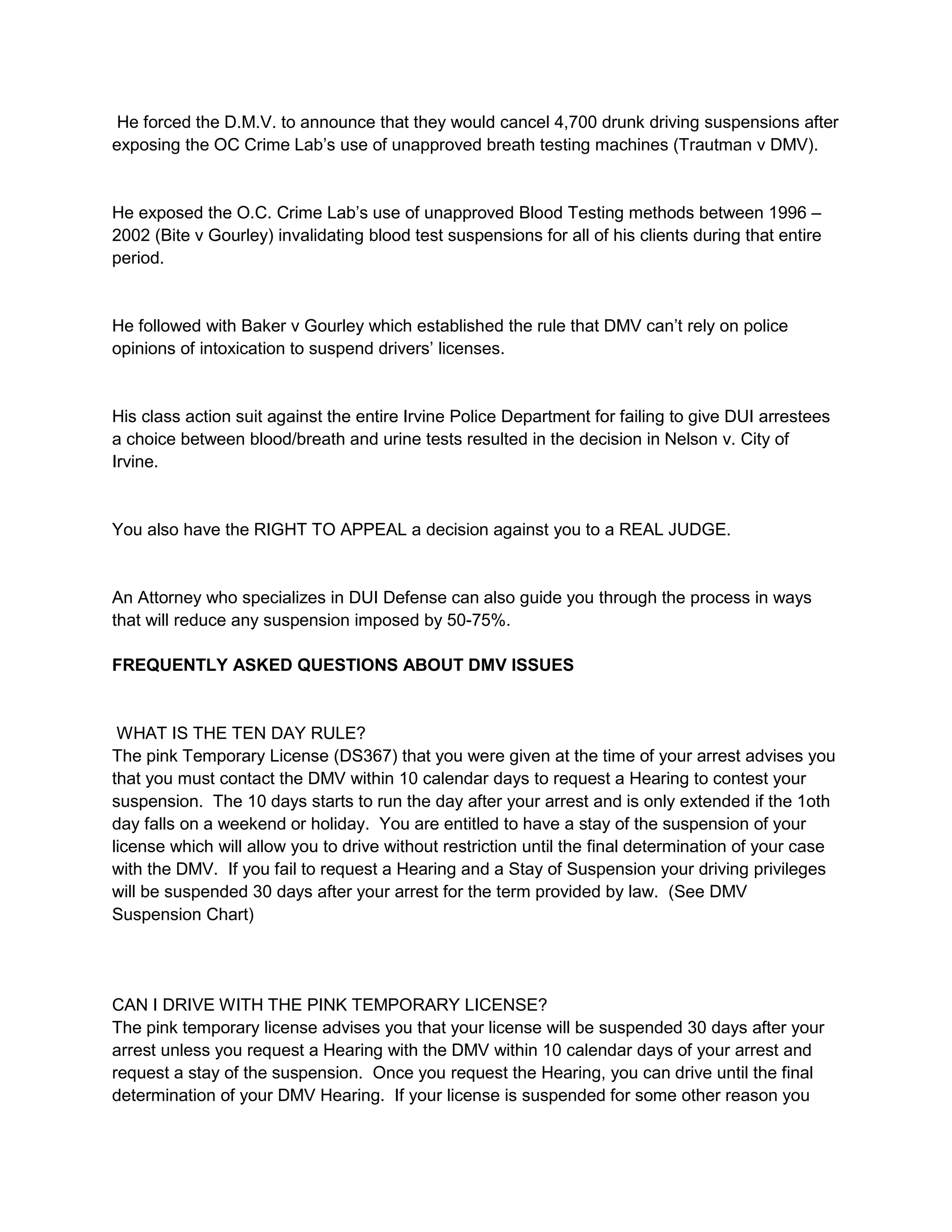 LEARN HOW TO SAVE YOUR DRIVER’S LICENSE | PDF