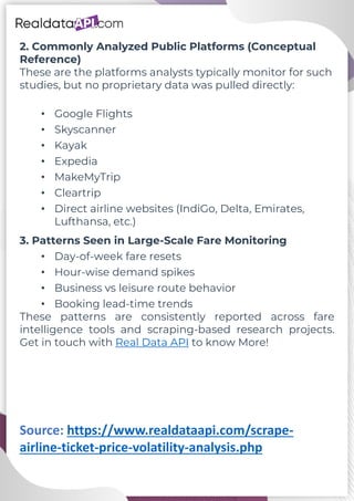 Learn how to Scrape Airline Ticket Price Volatility Analysis.pdf