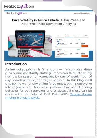Learn how to Scrape Airline Ticket Price Volatility Analysis.pdf