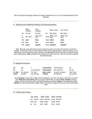 Learn how to speak spanish easily | PDF