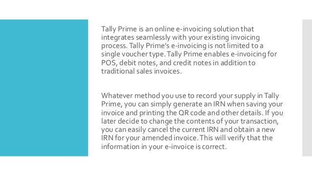Learn How Users Can Create Invoices in Tally Prime? | PPTX