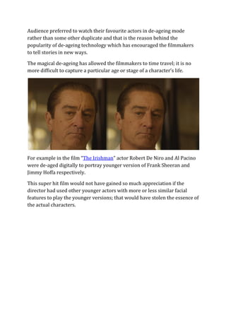 LEARN HOW VFX CAN HELP IN DE-AGEING CHARACTER | PDF