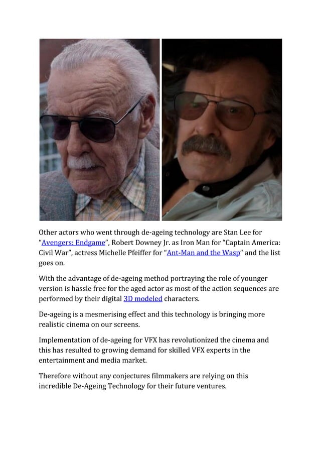 LEARN HOW VFX CAN HELP IN DE-AGEING CHARACTER | PDF