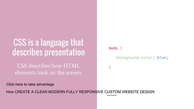 Learn HTML and CSS_ Learn to build a website with HTML and CSS | PPT
