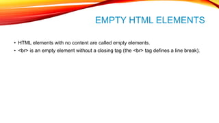 Learn html Basics | PPTX