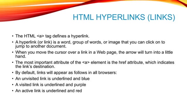 Learn html Basics | PPTX | Web Design and HTML | Internet