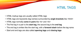 Learn html Basics | PPTX
