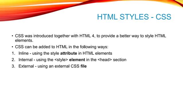 Learn html Basics | PPT