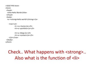 Learn html through programs | PPT