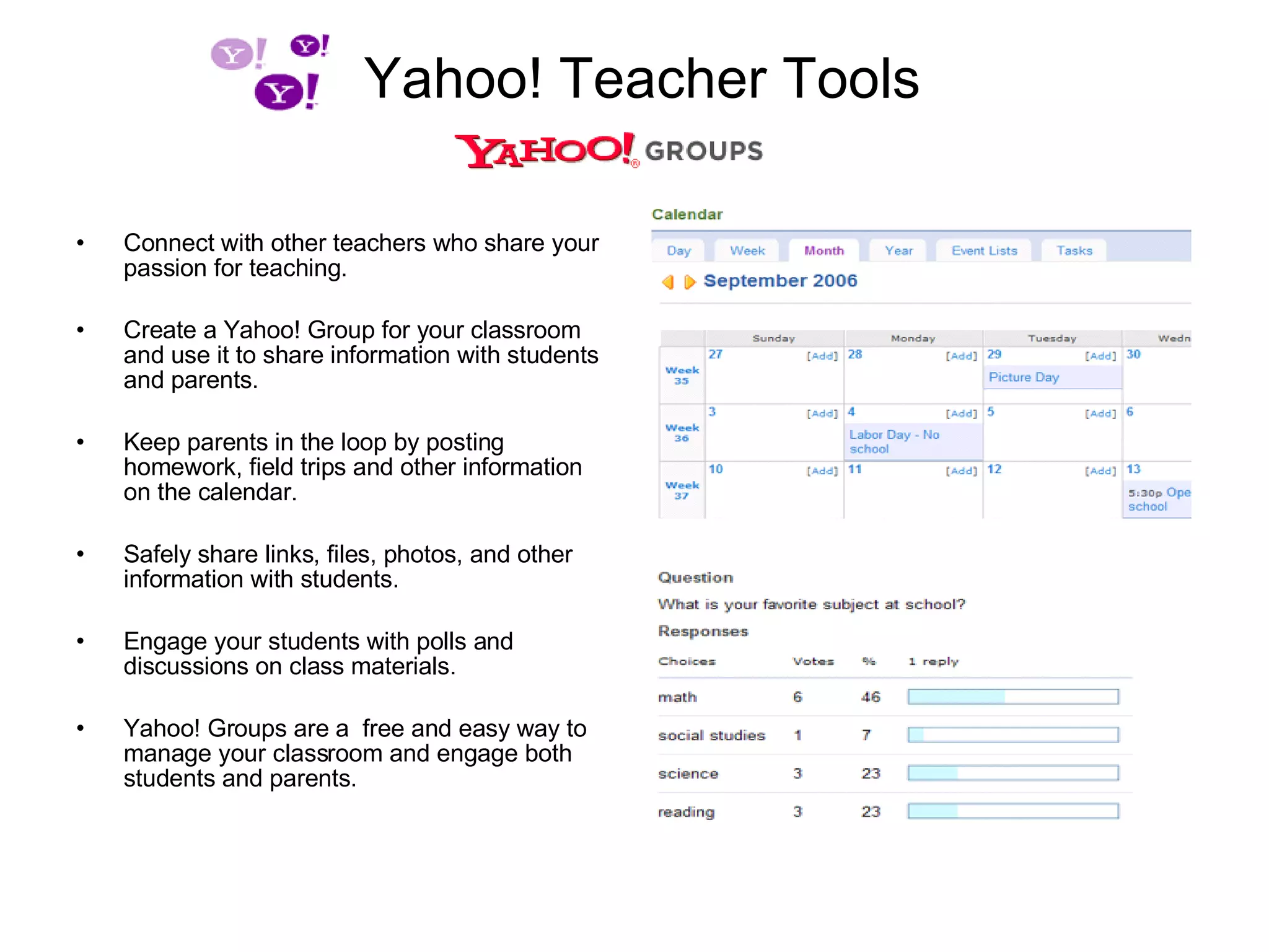 Yahoo! Teacher Tools | PPT