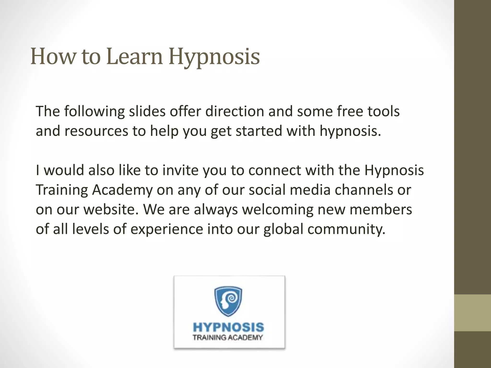 How to Learn Hypnosis | PPT