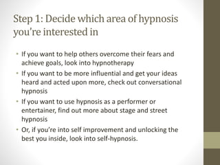 How to Learn Hypnosis | PPTX