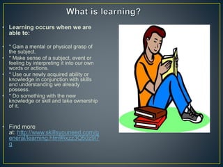 Learnig how to learn 2 | PPT